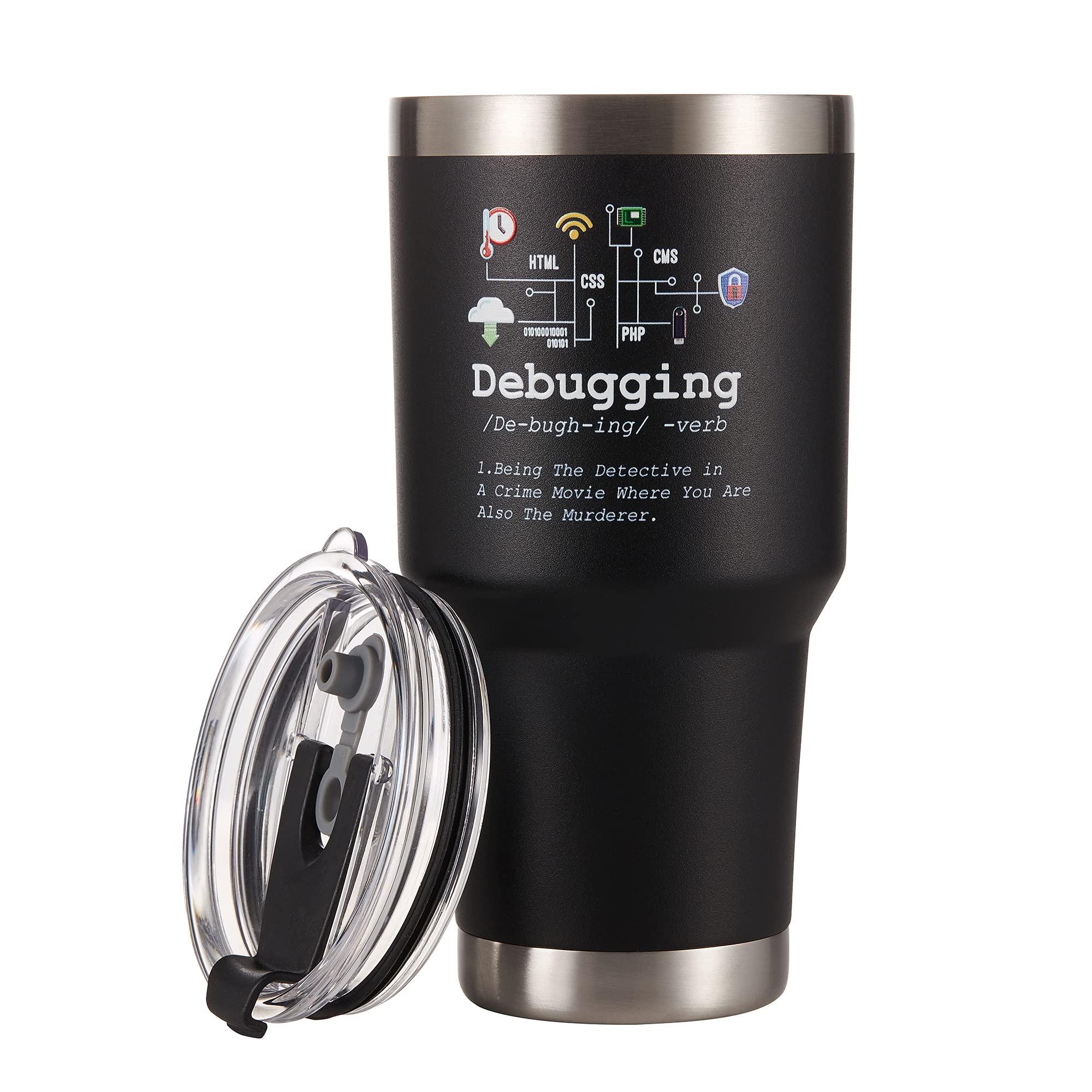 Debugging Definition Computer Programmer Vacuum Insulated Tumbler 30oz ...
