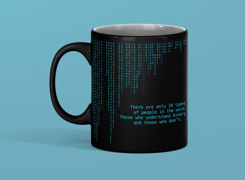 Funny Coffee Mug Binary Computer Programmer Code Programming T Idea